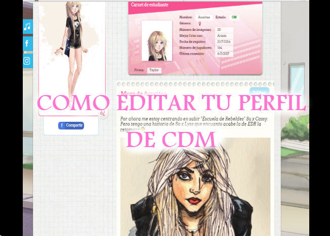 COMO EDITAR TU PERFIL EN CDM :: Aura-miw